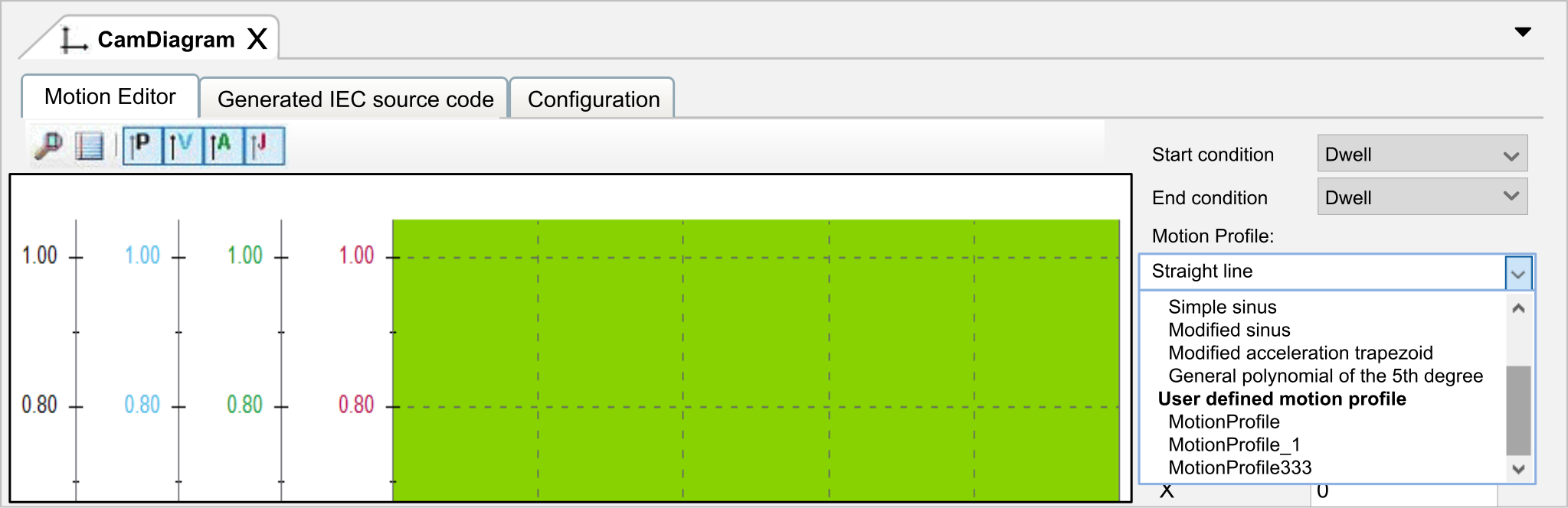 Import of Motion Profiles
